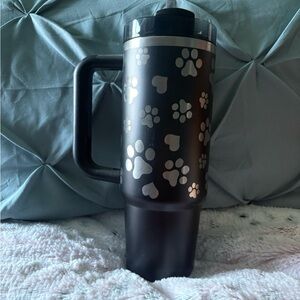 Stanley | Dining | Stanley Black Mug With Engraved Silver Paw Design ...